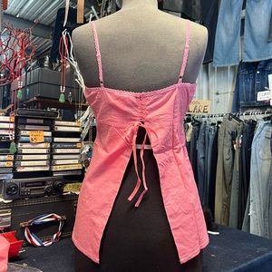 Tops | Deadstock Pink Y2k Tank | Poshmark